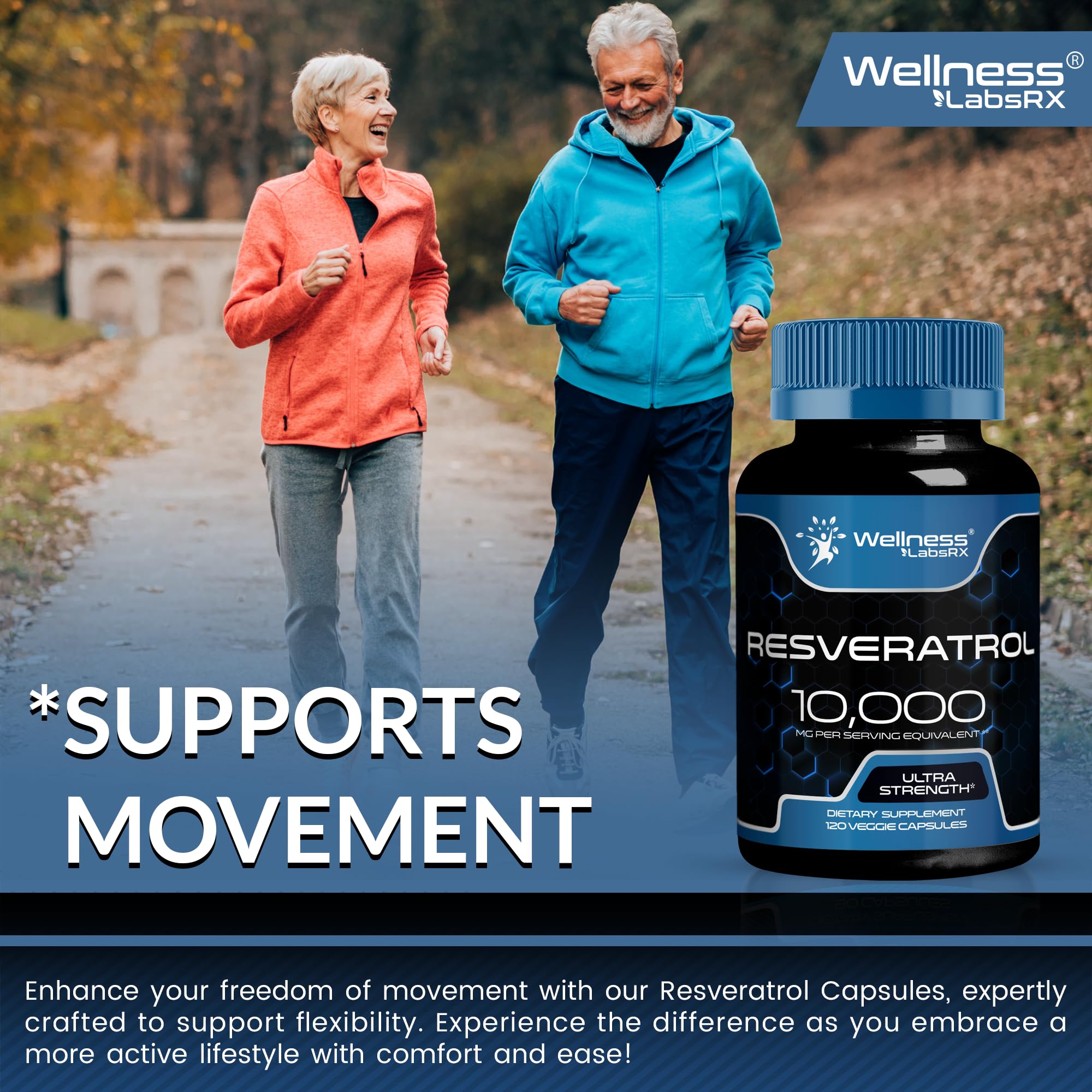 Resveratrol 120 Capsules, Resveratrol Supplement, Resveratrol 1000mg ...