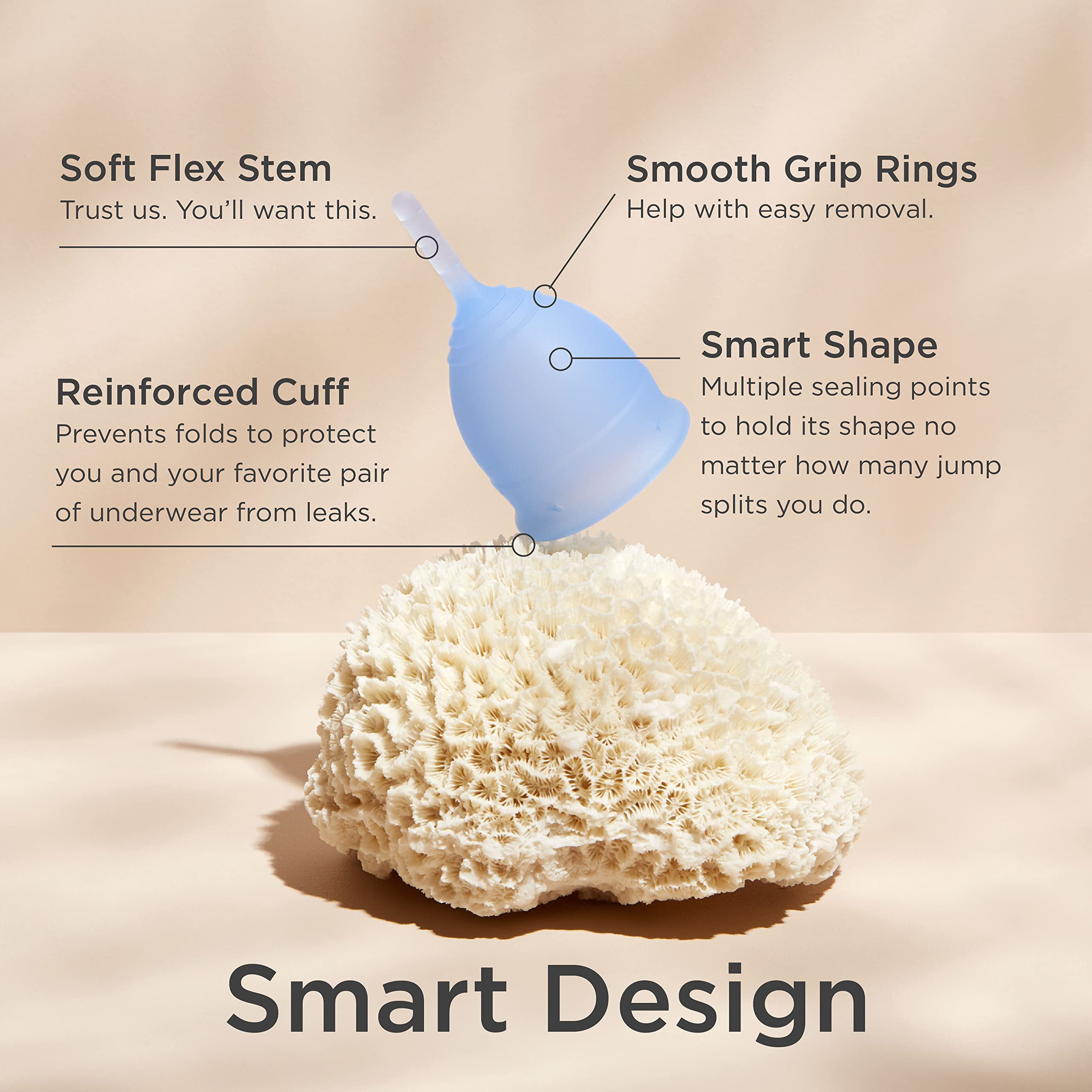 Saalt Menstrual Cup – Reusable Period Cup – Made for Comfortable, Leak ...