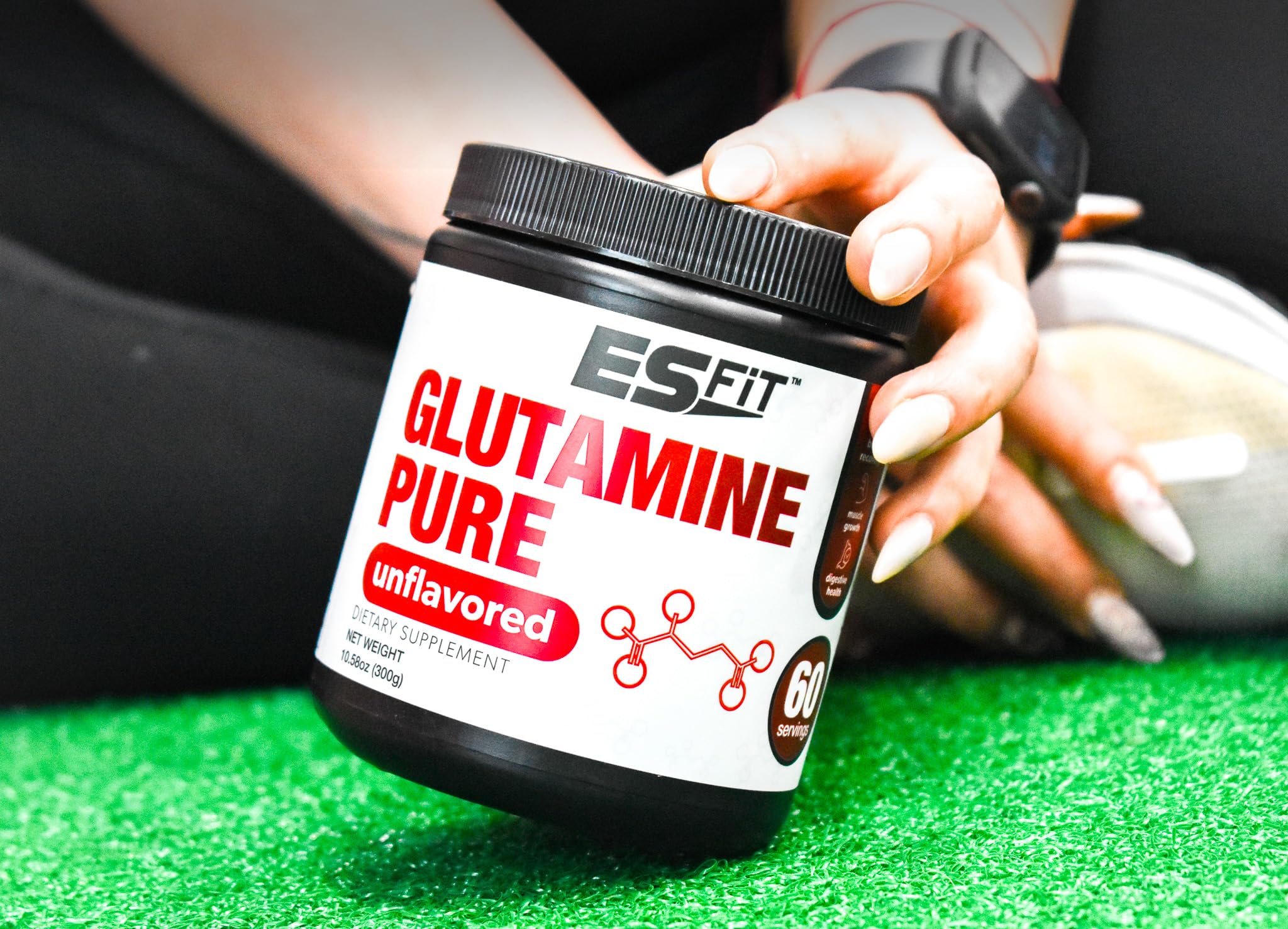 Glutamine Powder | 5000mg - 60 Servings | Post Workout Recovery Drink ...