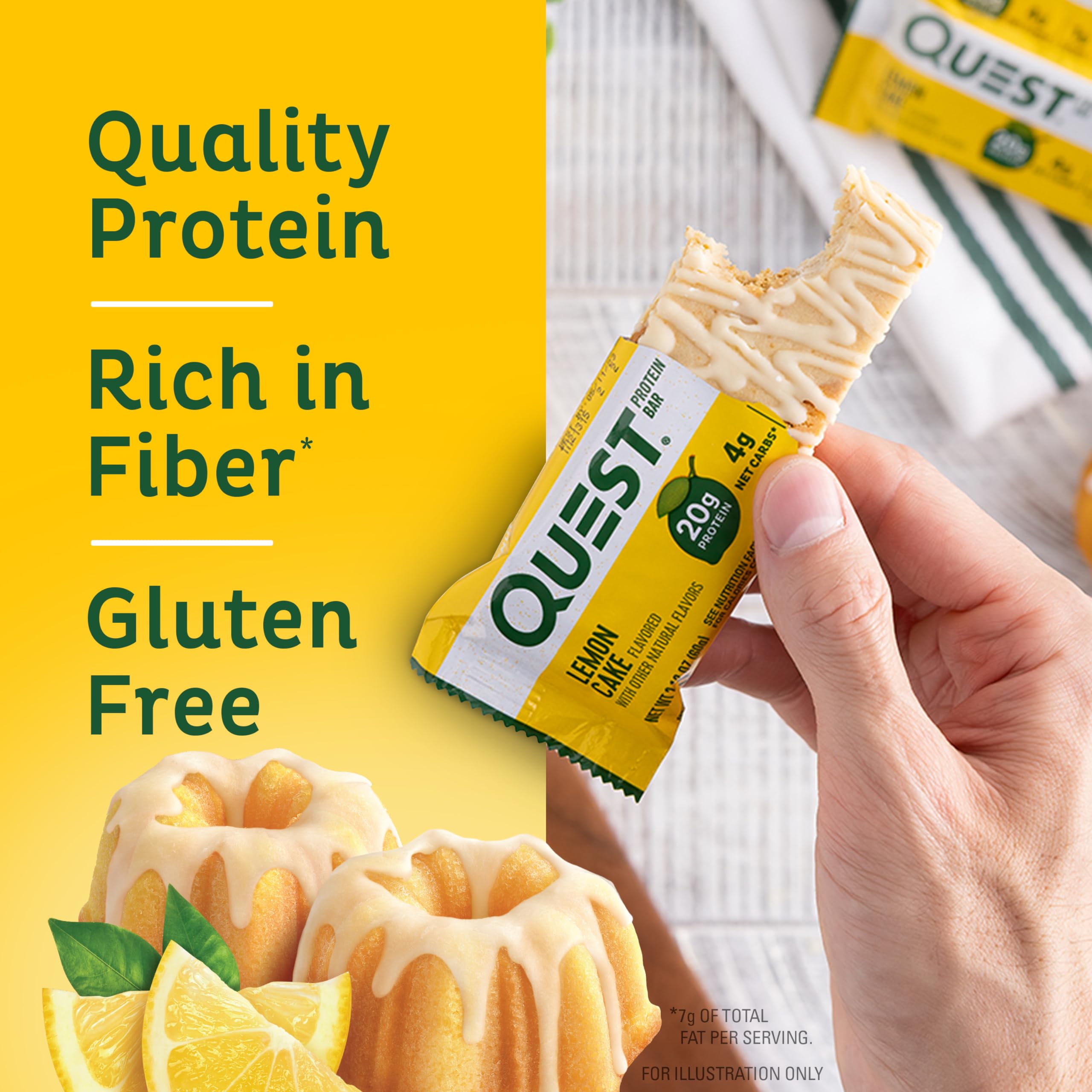 Quest Nutrition Birthday Cake Protein Bars, High Protein, Low Carb ...