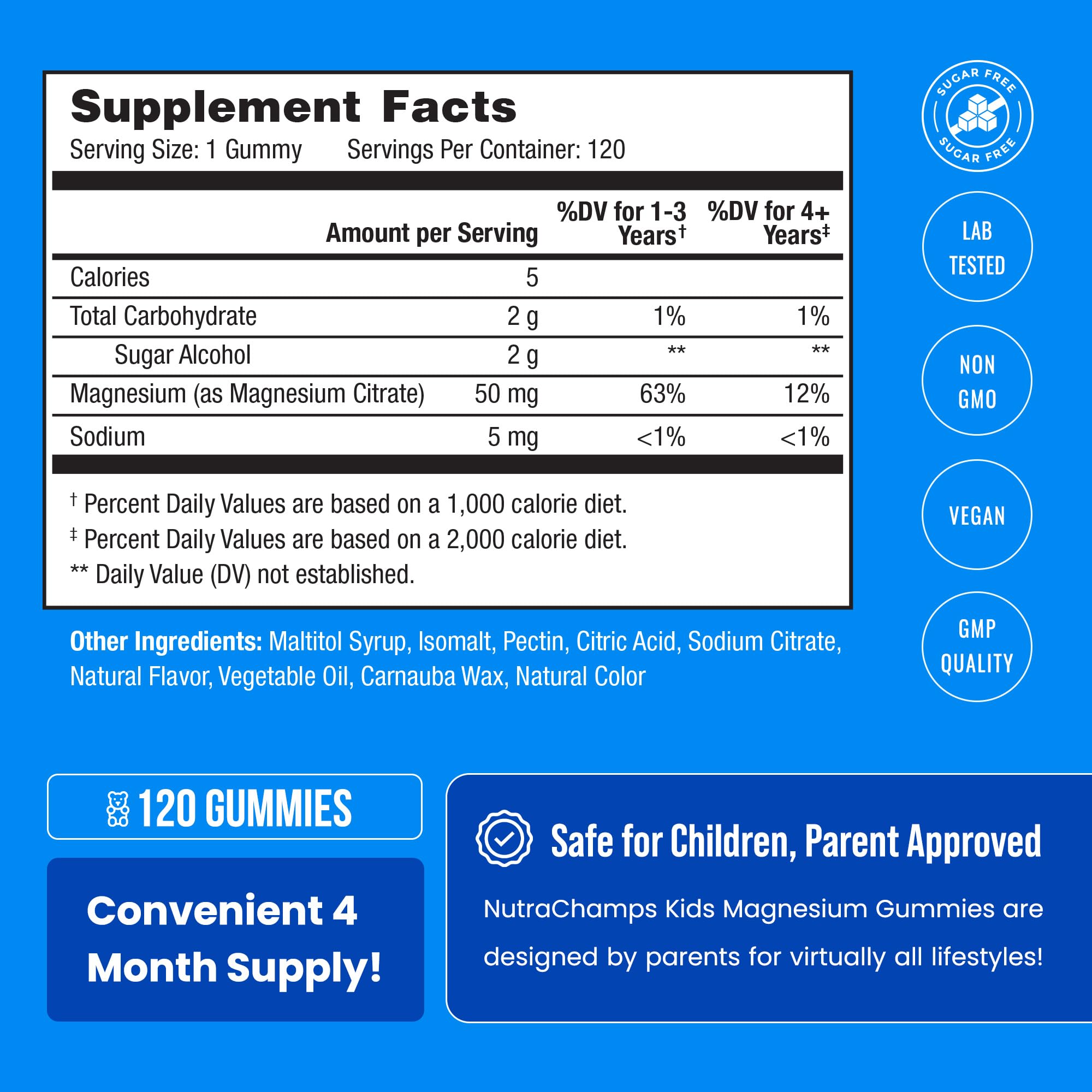 NutraChamps Magnesium Gummies & B Complex for Kids - LifeIRL