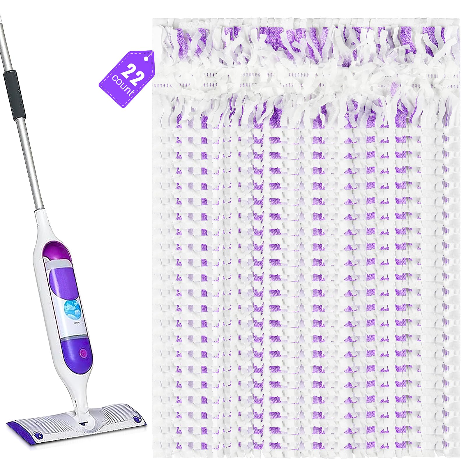 22 Count Disposable Power Mop Refills Compatible with Swiffer PowerMop ...