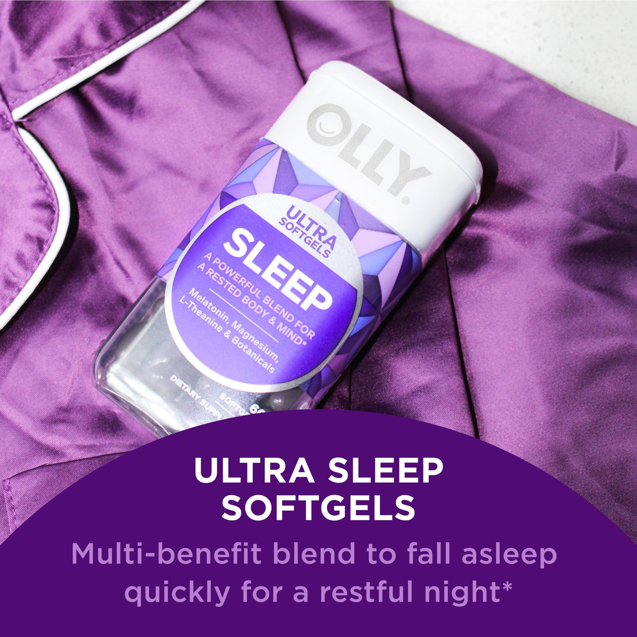 OLLY Sleep Bundle with Ultra Strength Softgels, 10mg Melatonin, and ...