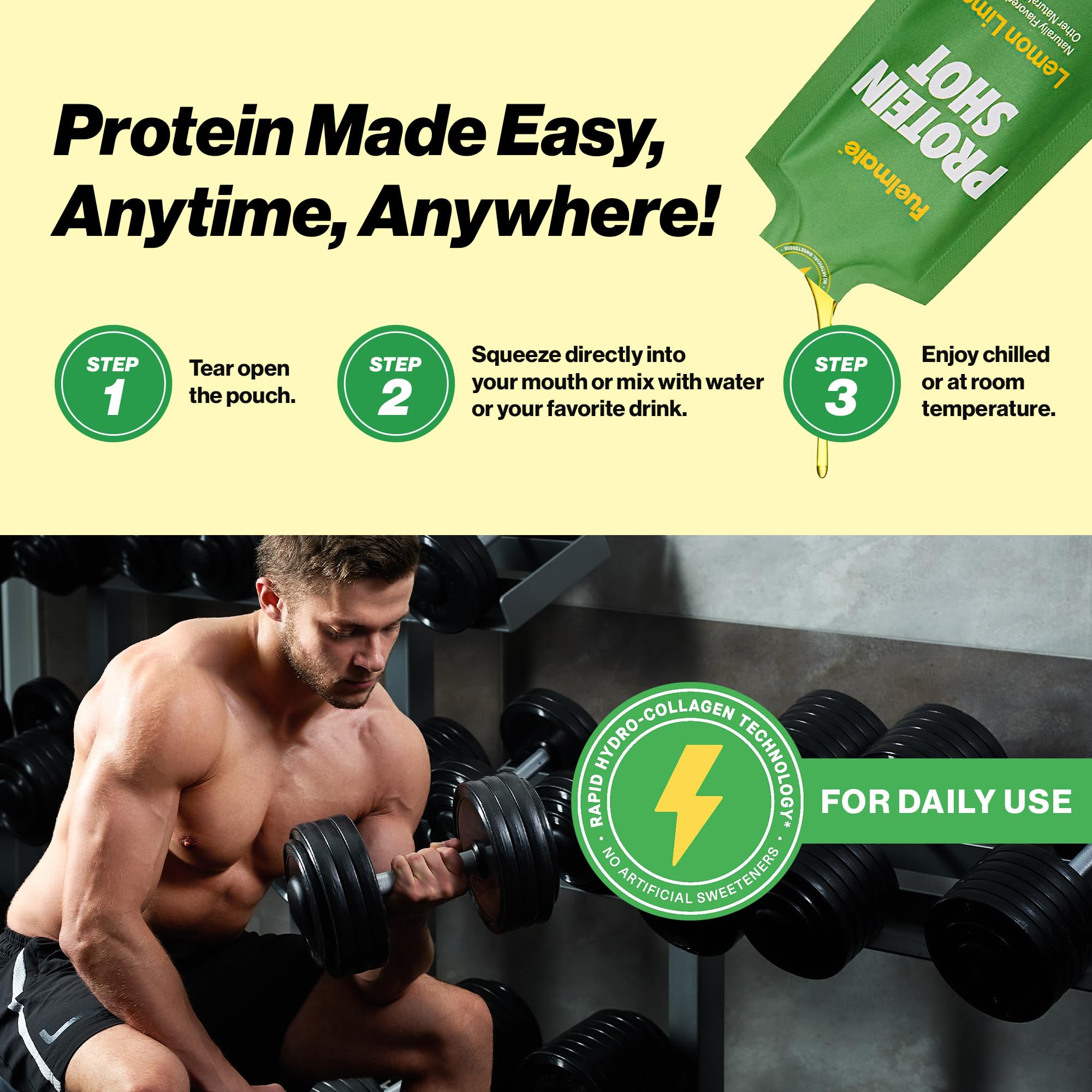 Liquid Collagen Protein Shots | 16g Complete Protein w/ 22 Amino Acids ...
