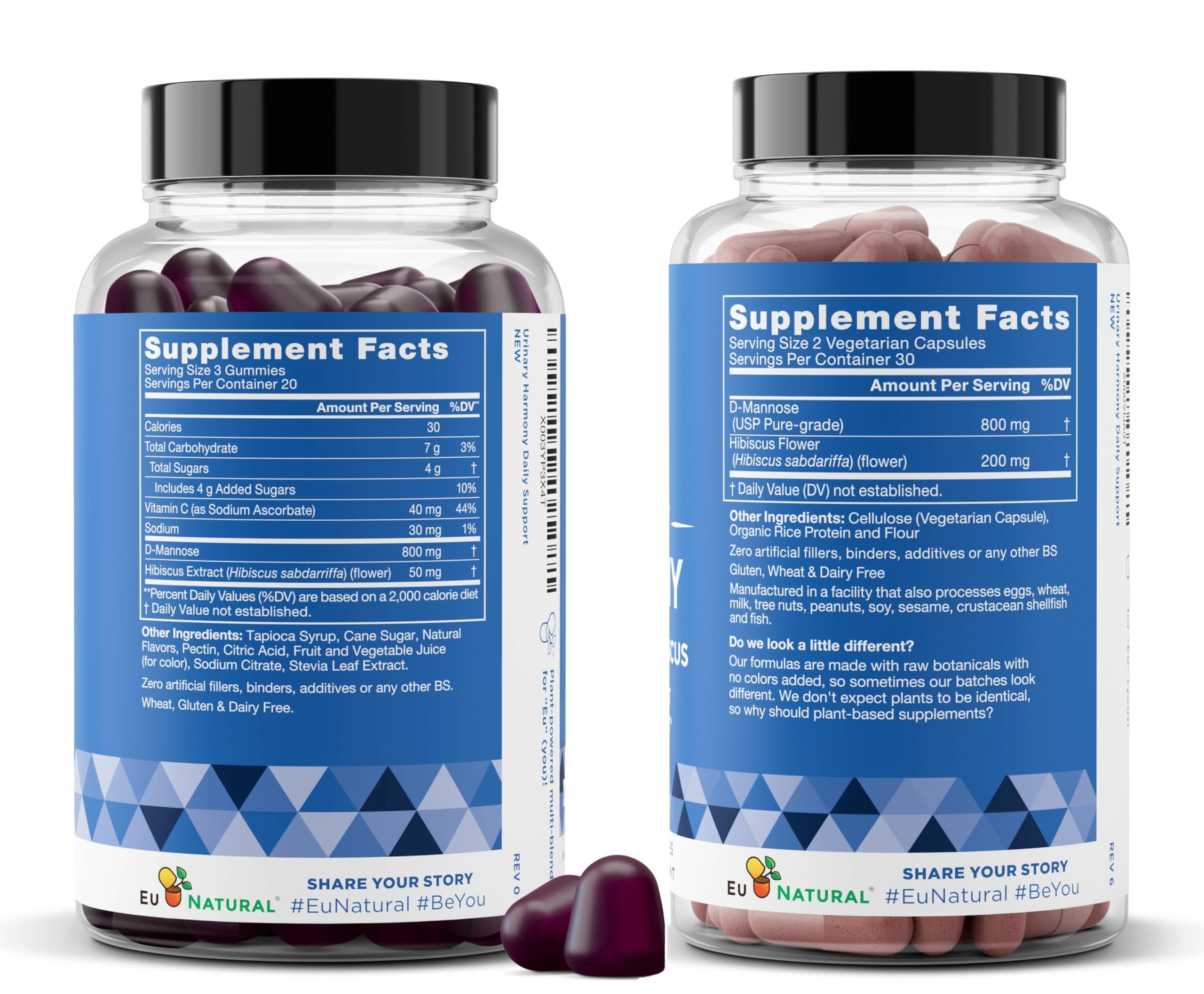 Eu Natural Urinary Harmony Capsules and Gummies Bundle - Urinary Tract ...