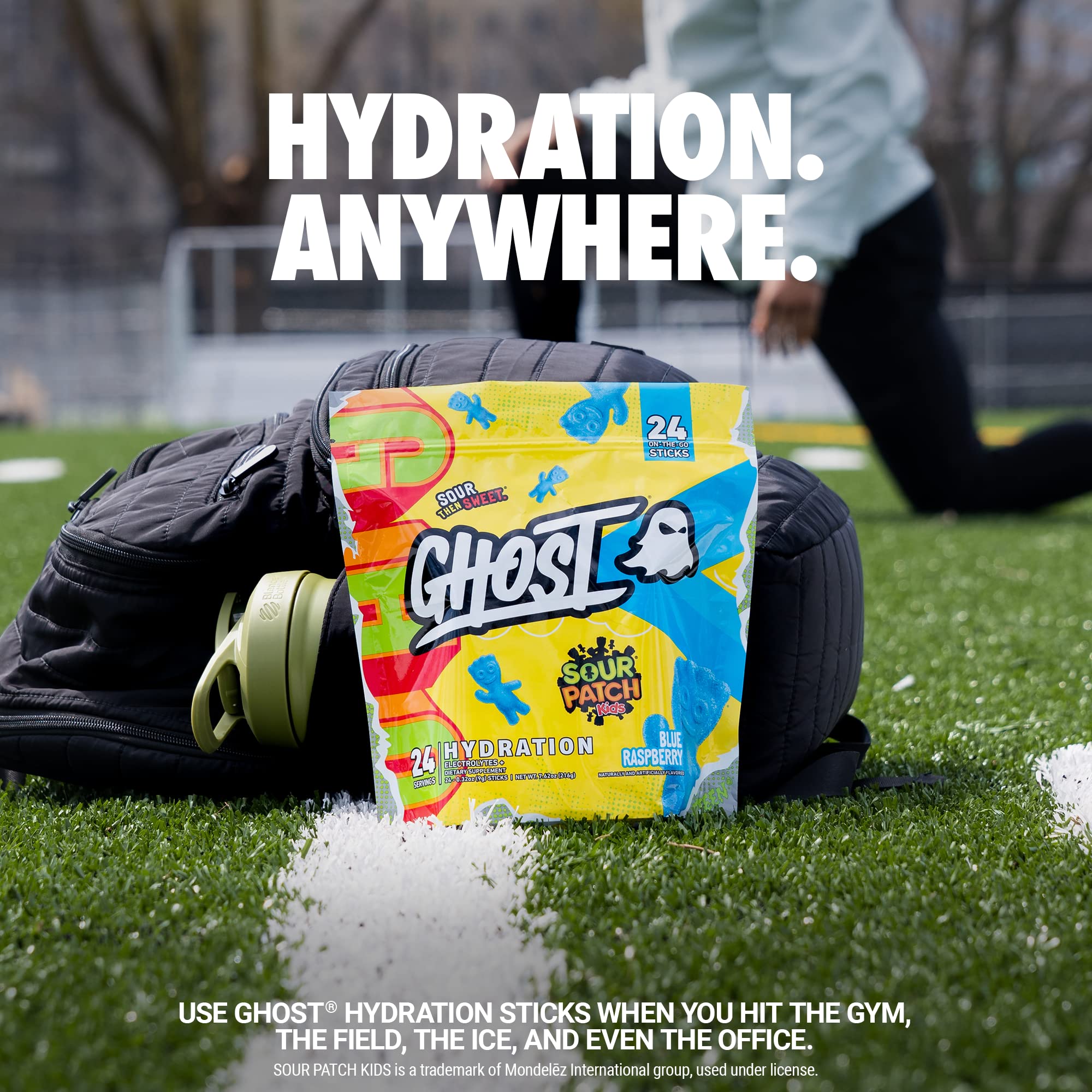 GHOST Hydration Packets, Sour Patch Kids Blue Raspberry, 24 Sticks ...