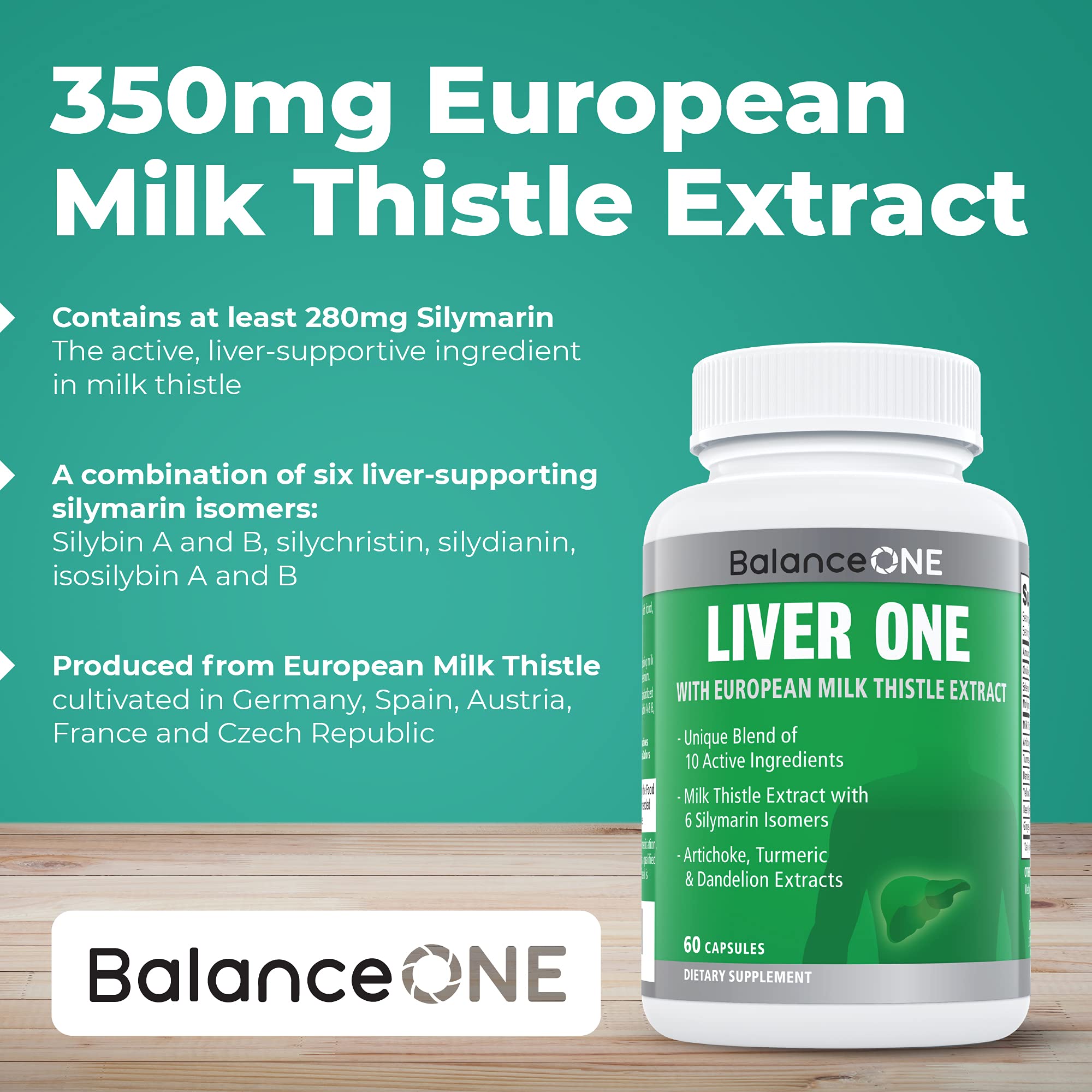Liver & Gut Health Bundle - 15 Billion Time-Release Probiotic - Natural ...