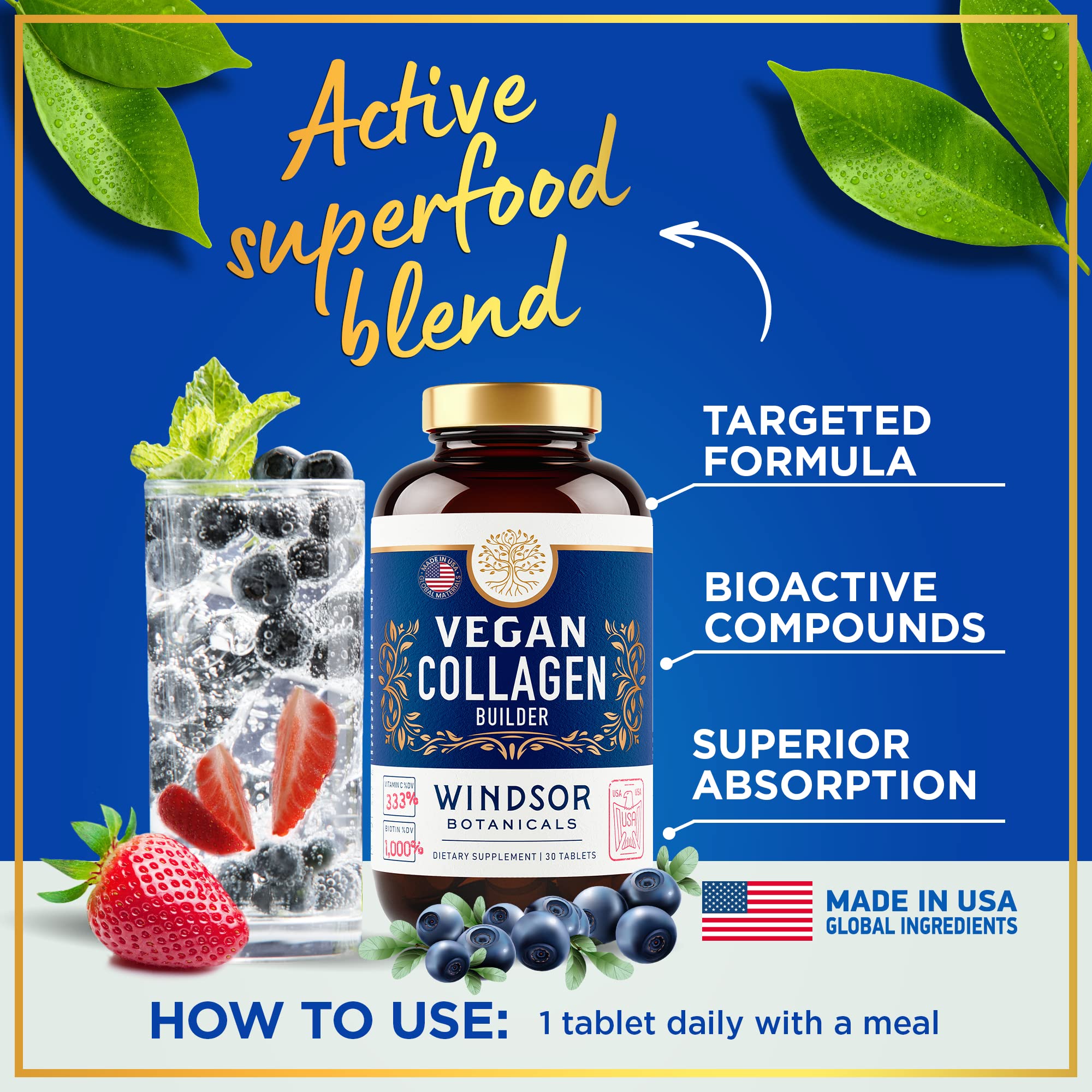 Vegan Collagen Tablets and Vegan Collagen Builder Liquid - Enhanced ...