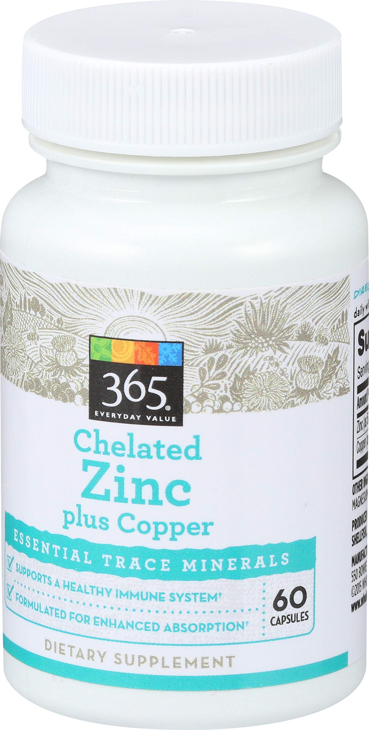 365 Everyday Value, Chelated Zinc plus Copper, 60 ct - LifeIRL