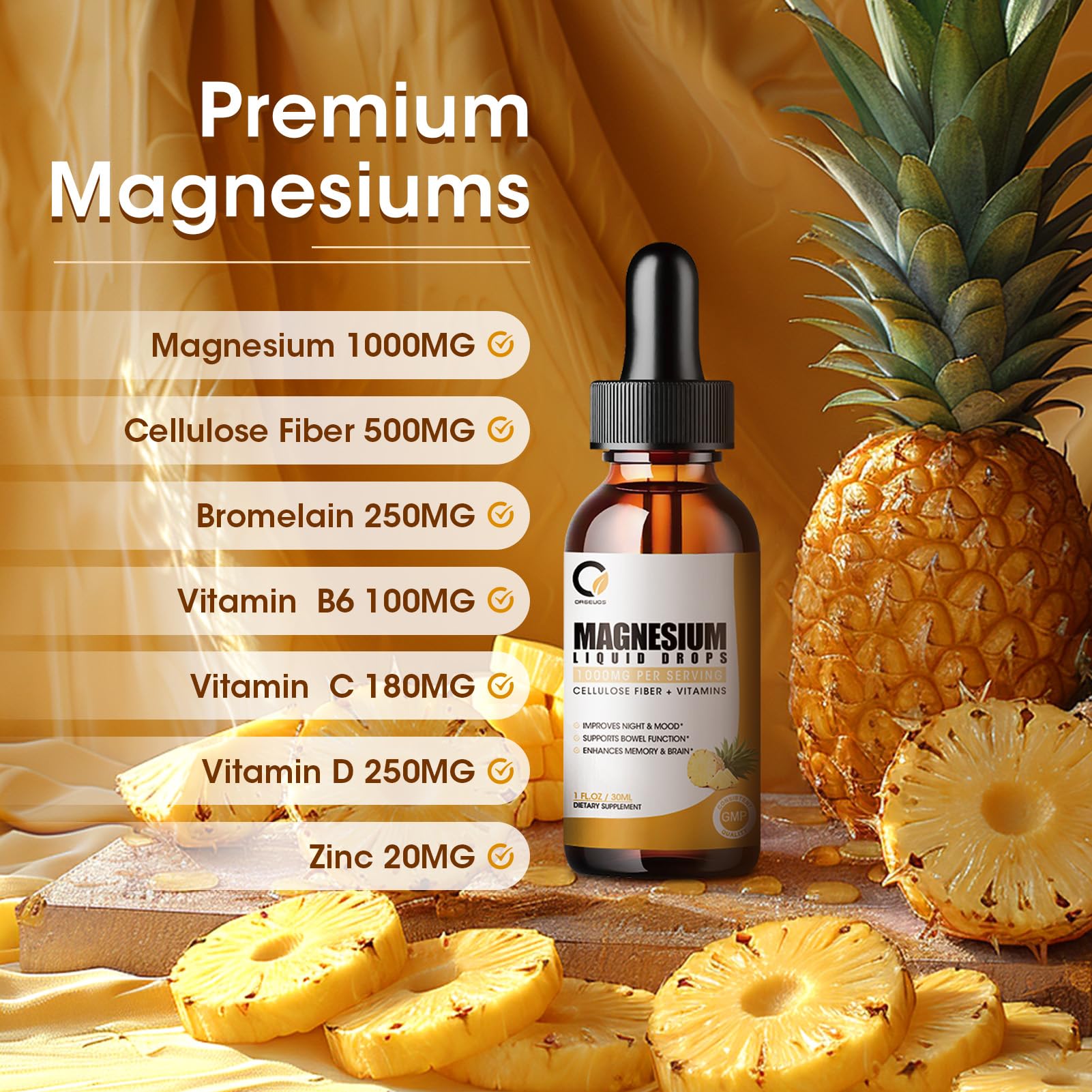 Magnesium Glycinate Gummies & Magnesium Glycinate Supplement Liquid ...