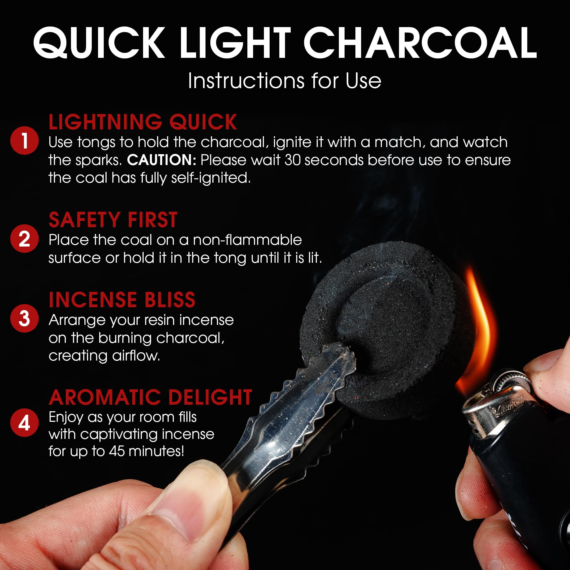 Charcoal Tablets for Incense– Quick Light Charcoal Tablets – Charcoal ...