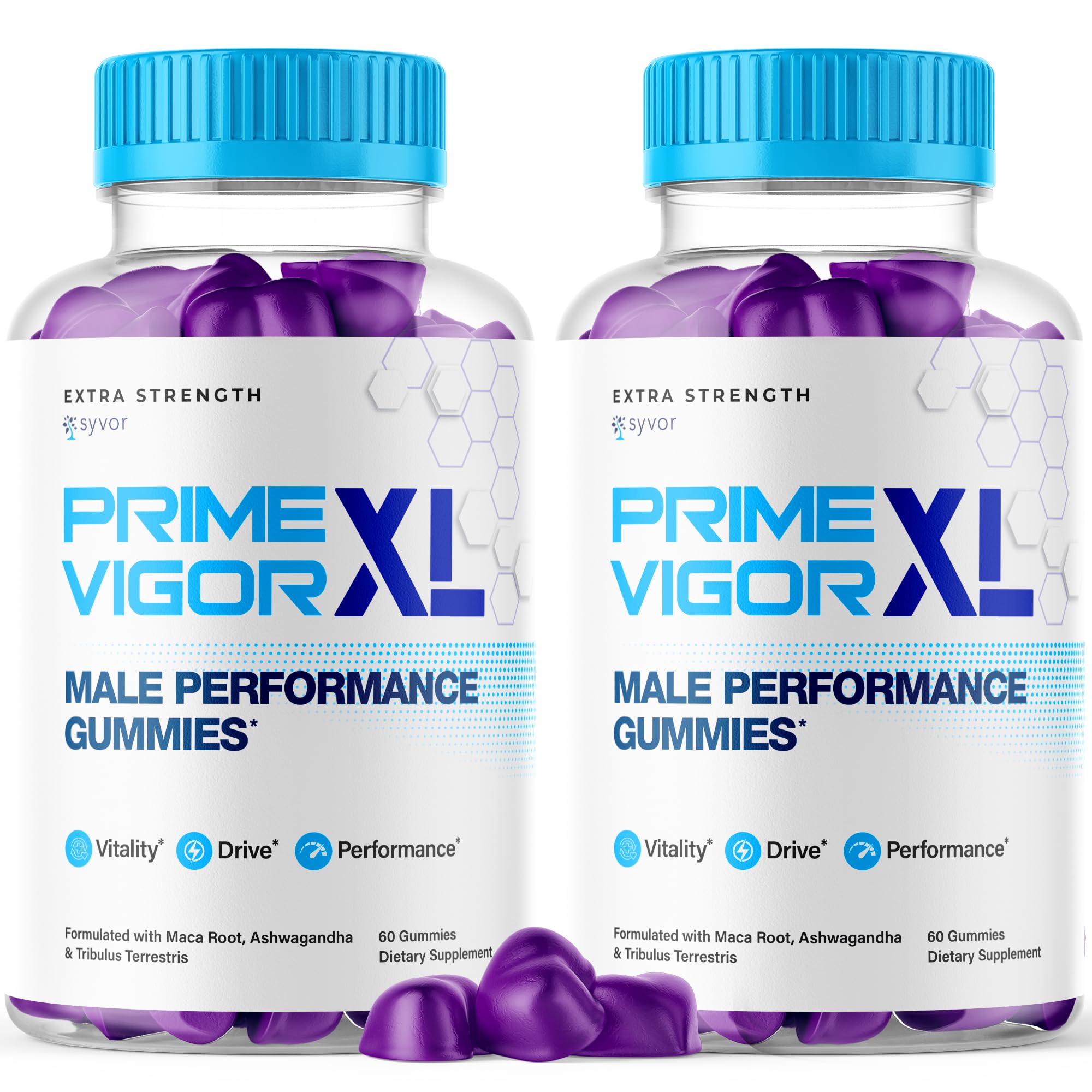 (2 Pack) Prime Vigor XL Gummies, Prime Vigor XL Maximum Strength 1000 ...