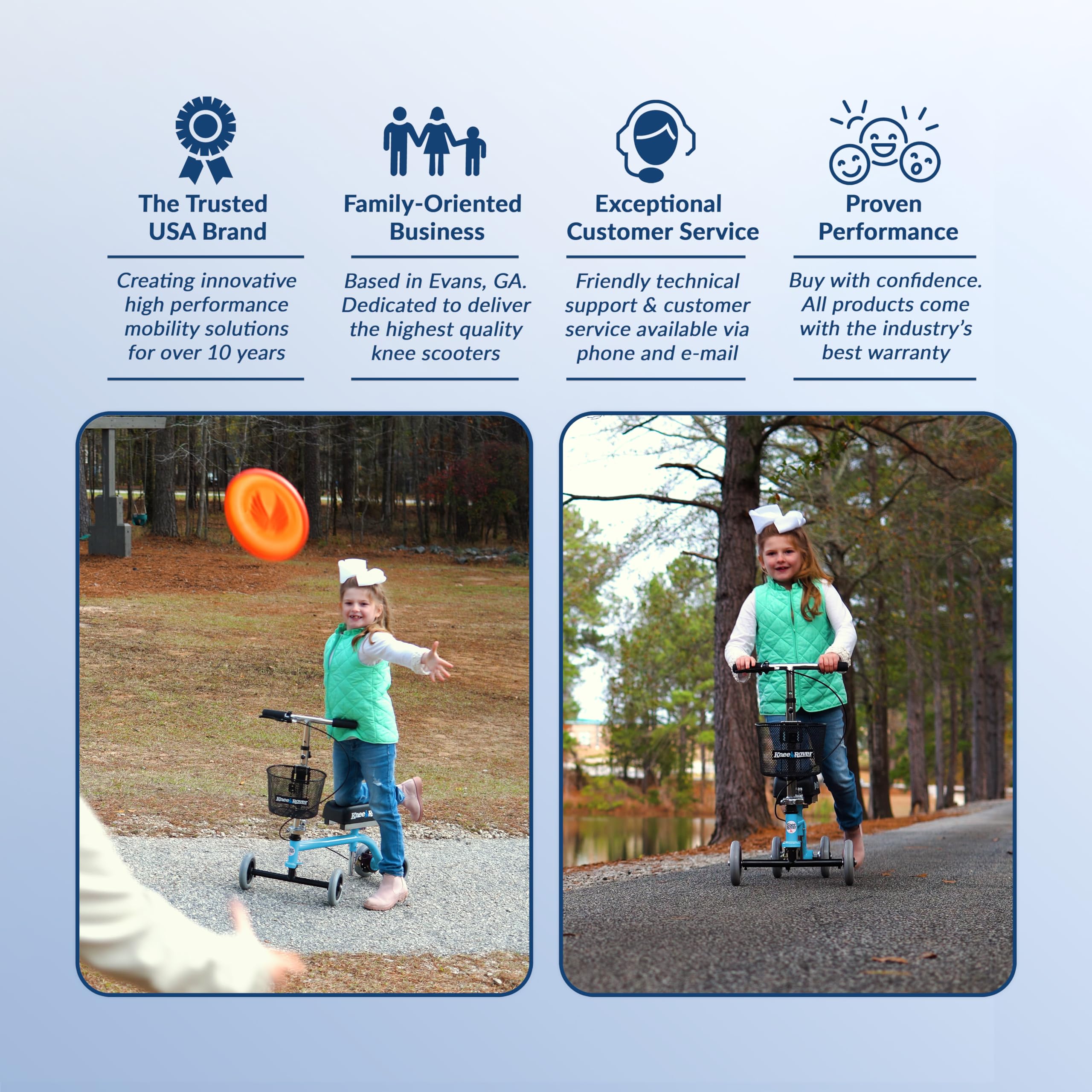 KneeRover Kids Knee Walker Child Knee Scooter for Small Adults for Foot ...